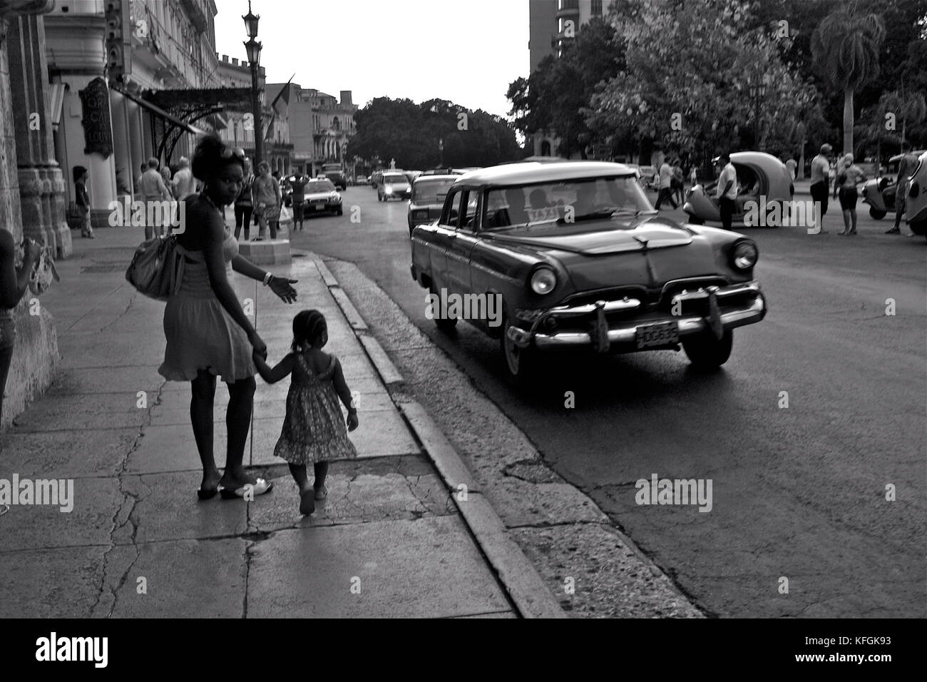 Black and white snapshots of La Havana, Cub Stock Photo - Alamy