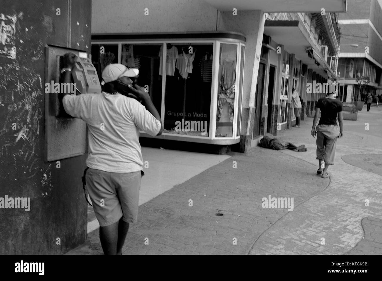 Black and white snapshots of La Havana, Cub Stock Photo - Alamy