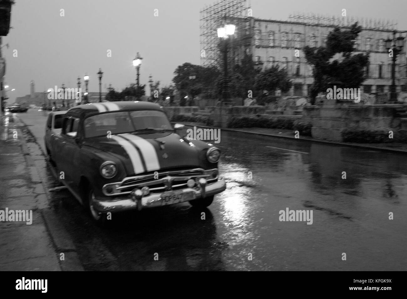 Black and white snapshots of La Havana, Cub Stock Photo - Alamy