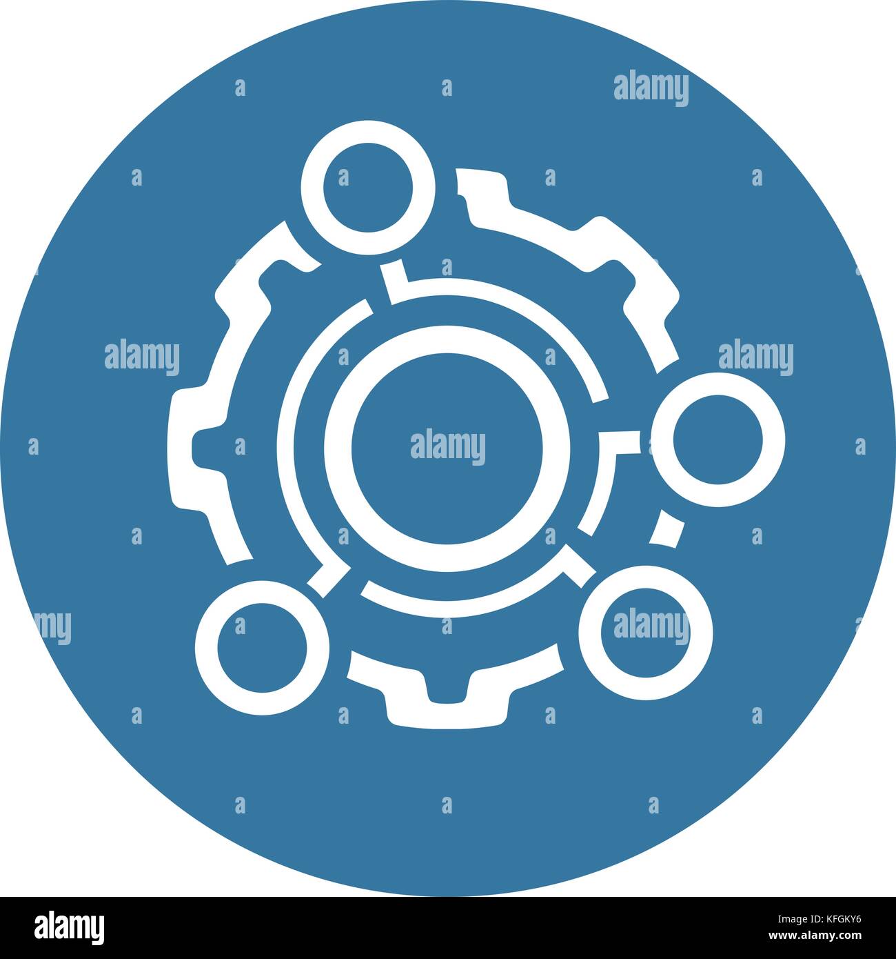 Technical Data Icon. Gear and Option Dots. Engineering Symbol Stock ...