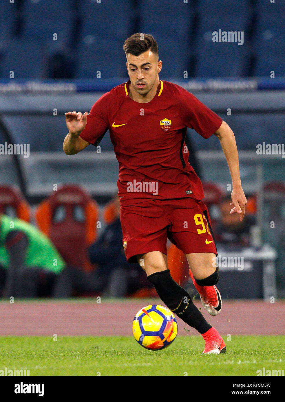 Roma s Stephan El Shaarawy in action during the Serie A soccer match ...