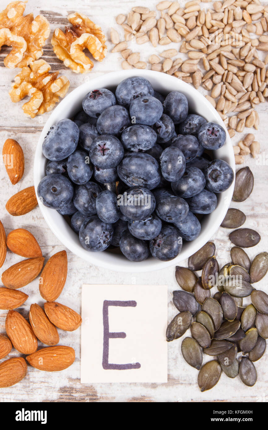 Ingredients containing vitamin E, natural minerals and dietary fiber ...