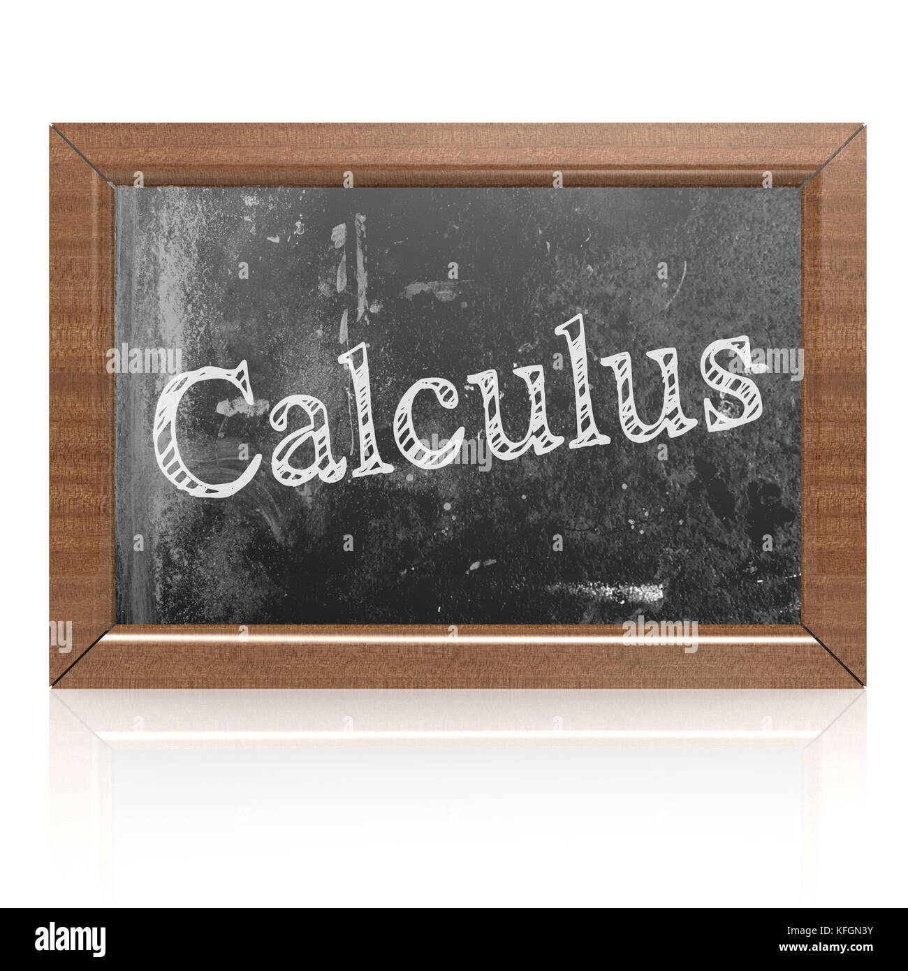 Calculus written on blackboard, 3D rendering Stock Photo - Alamy