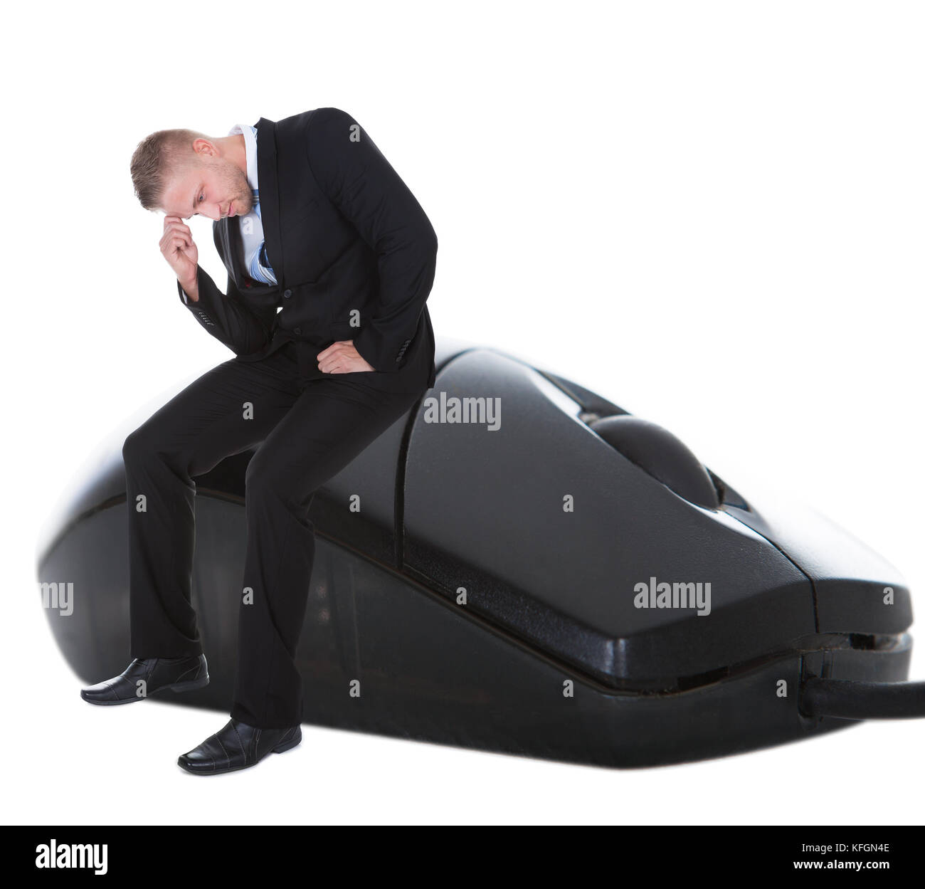 Hand on mouse of computer hi-res stock photography and images - Alamy