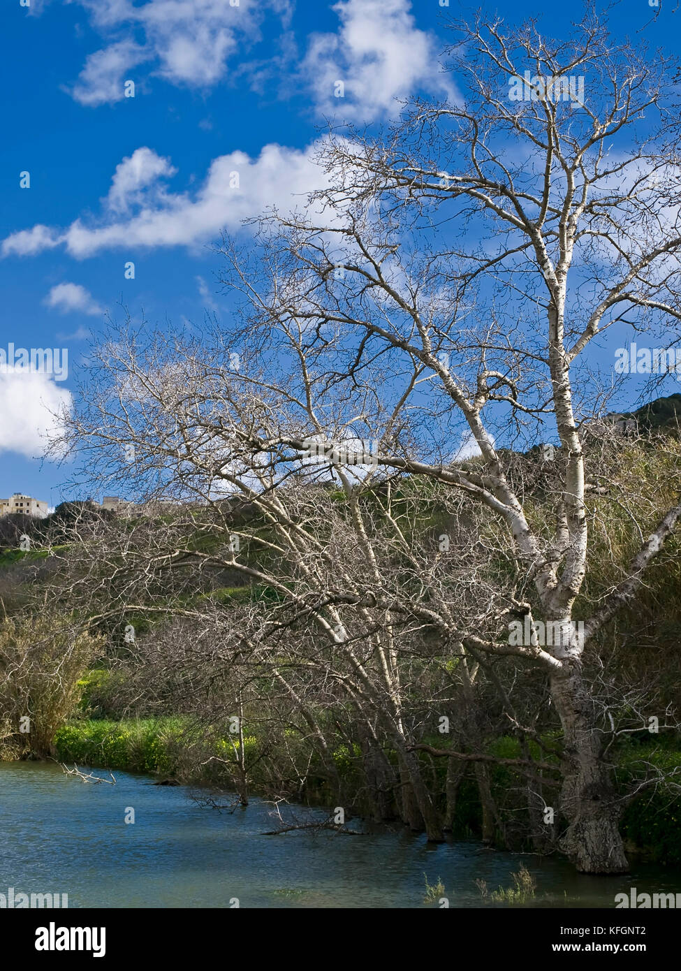 Chadwick Lakes scenery in Malta after heavy rainfall Stock Photo - Alamy