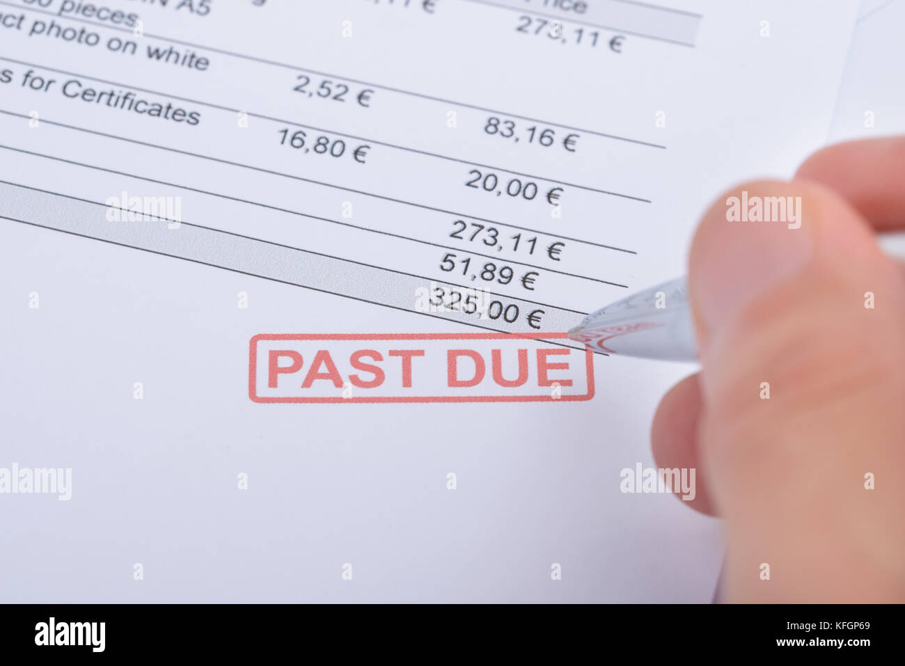 Past due stamp hi-res stock photography and images - Alamy