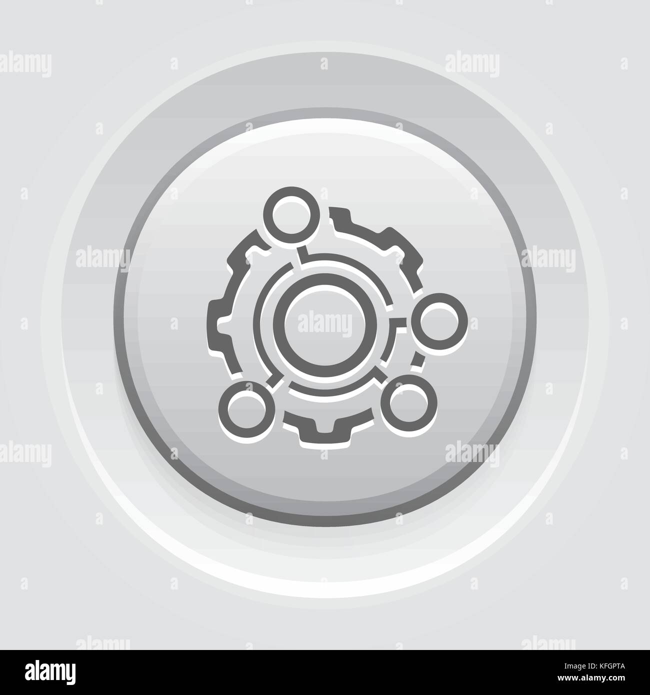 Technical Data Icon. Gear and Option Dots. Engineering Symbol Stock ...