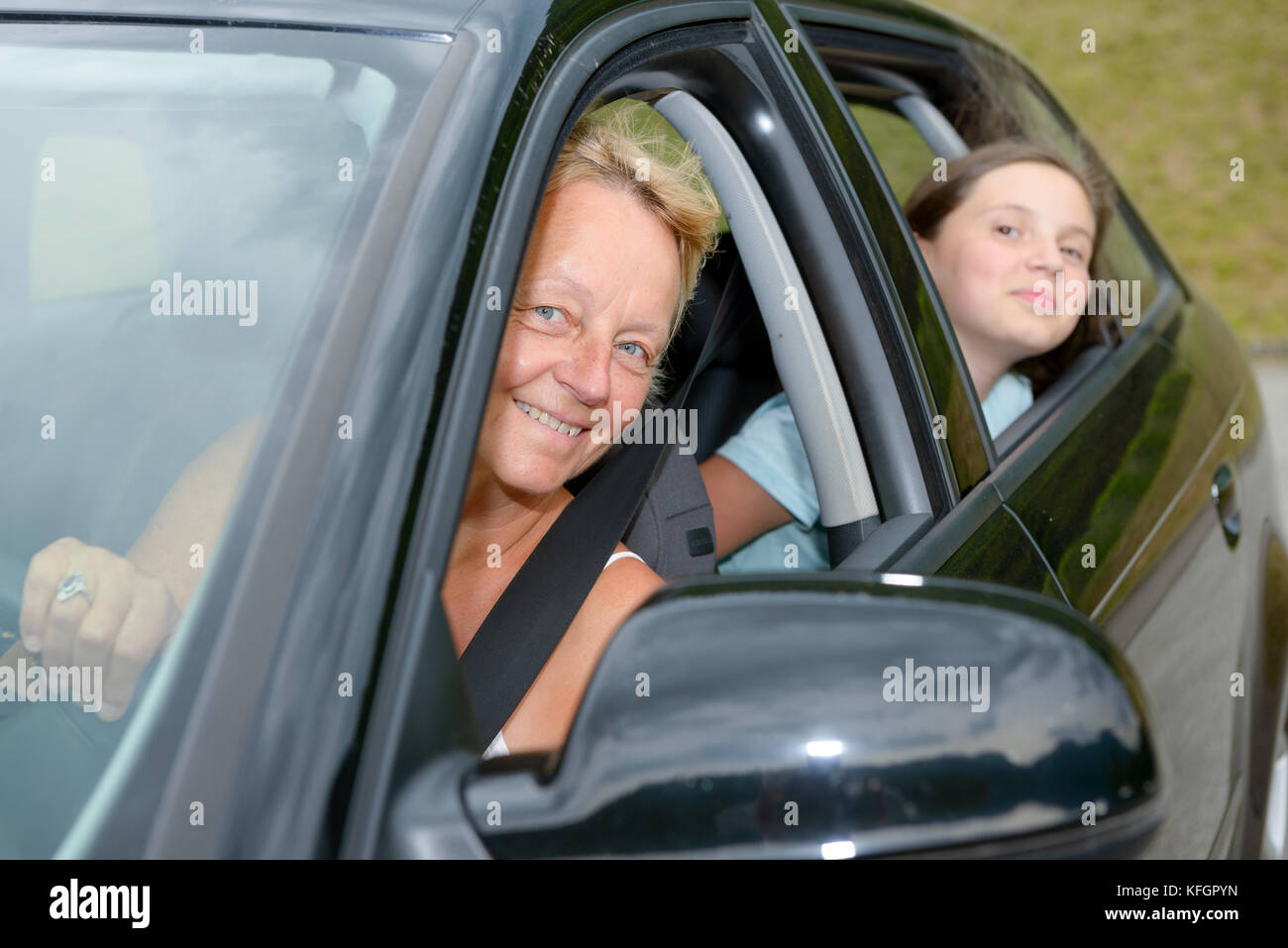 Car journey with mum hi-res stock photography and images - Alamy