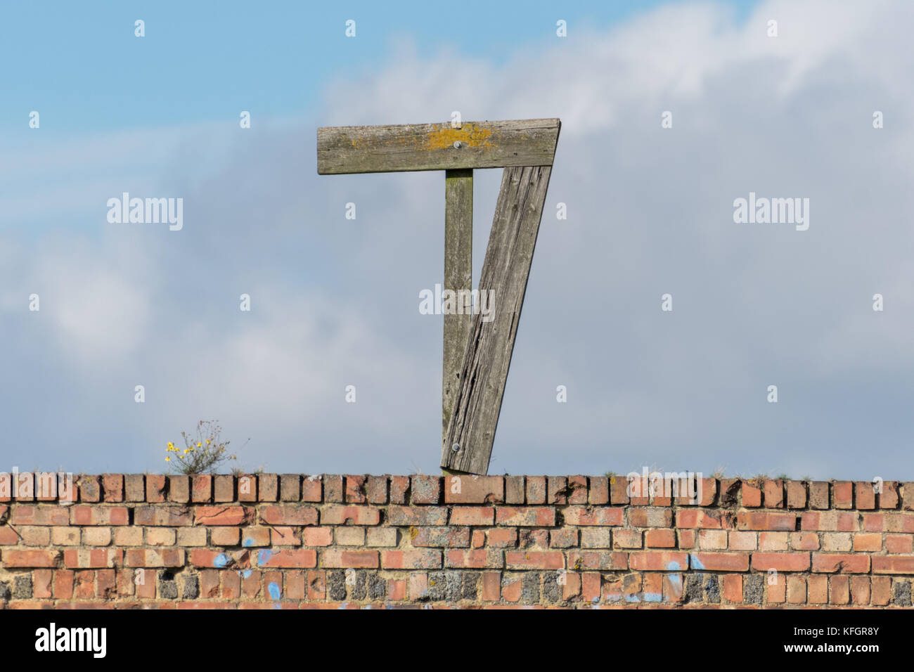 Rifle Range targets at Rainham Marshes RSPB Nature Reserve Stock Photo ...