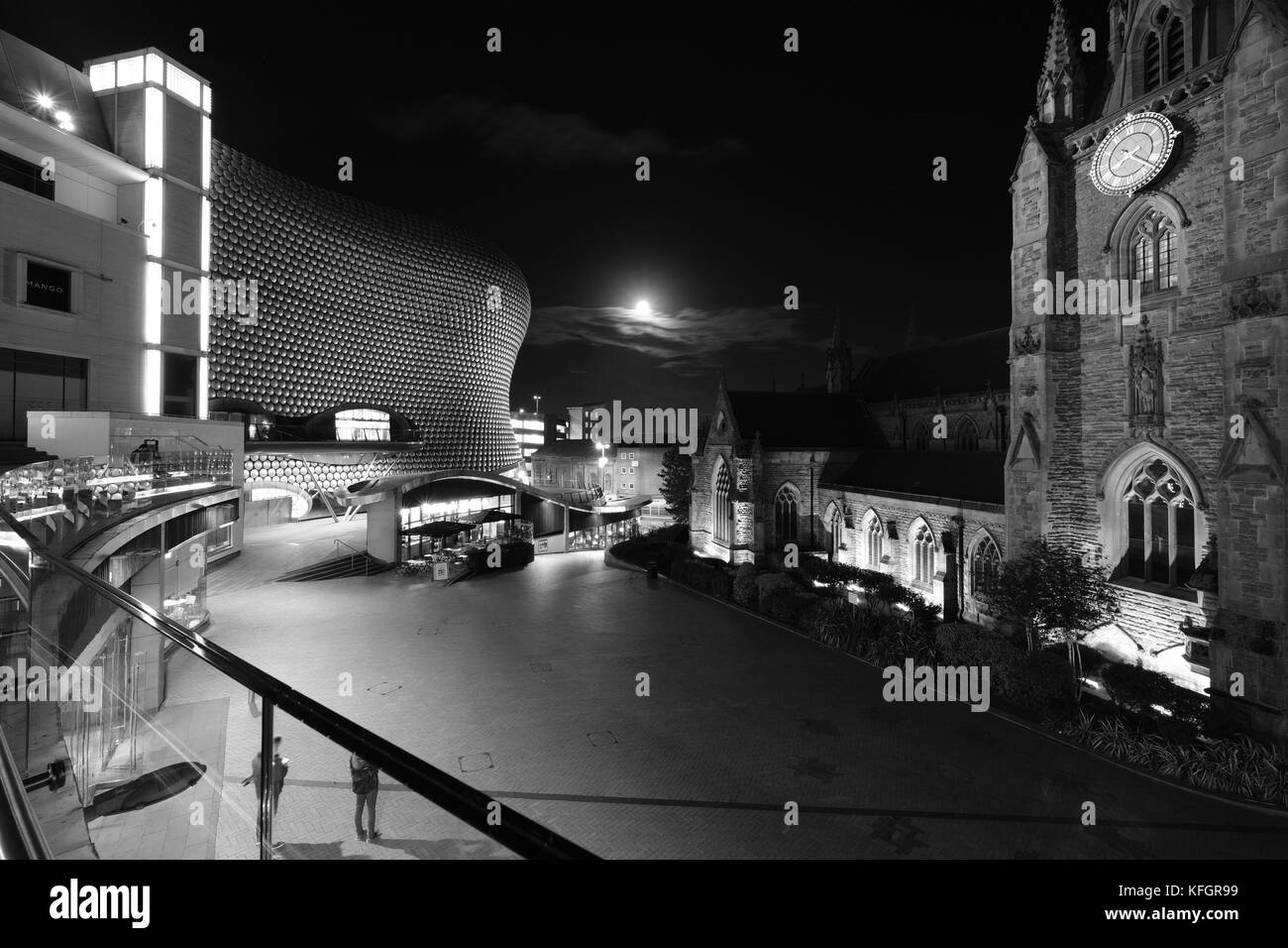 Bullring Centre Birmingham at Night Stock Photo - Alamy