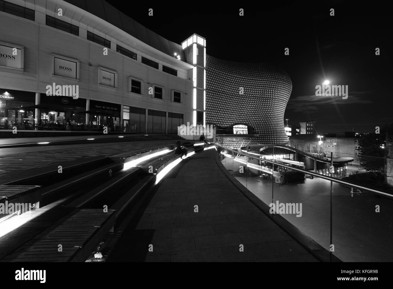 Bullring centre in birmingham Black and White Stock Photos & Images - Alamy