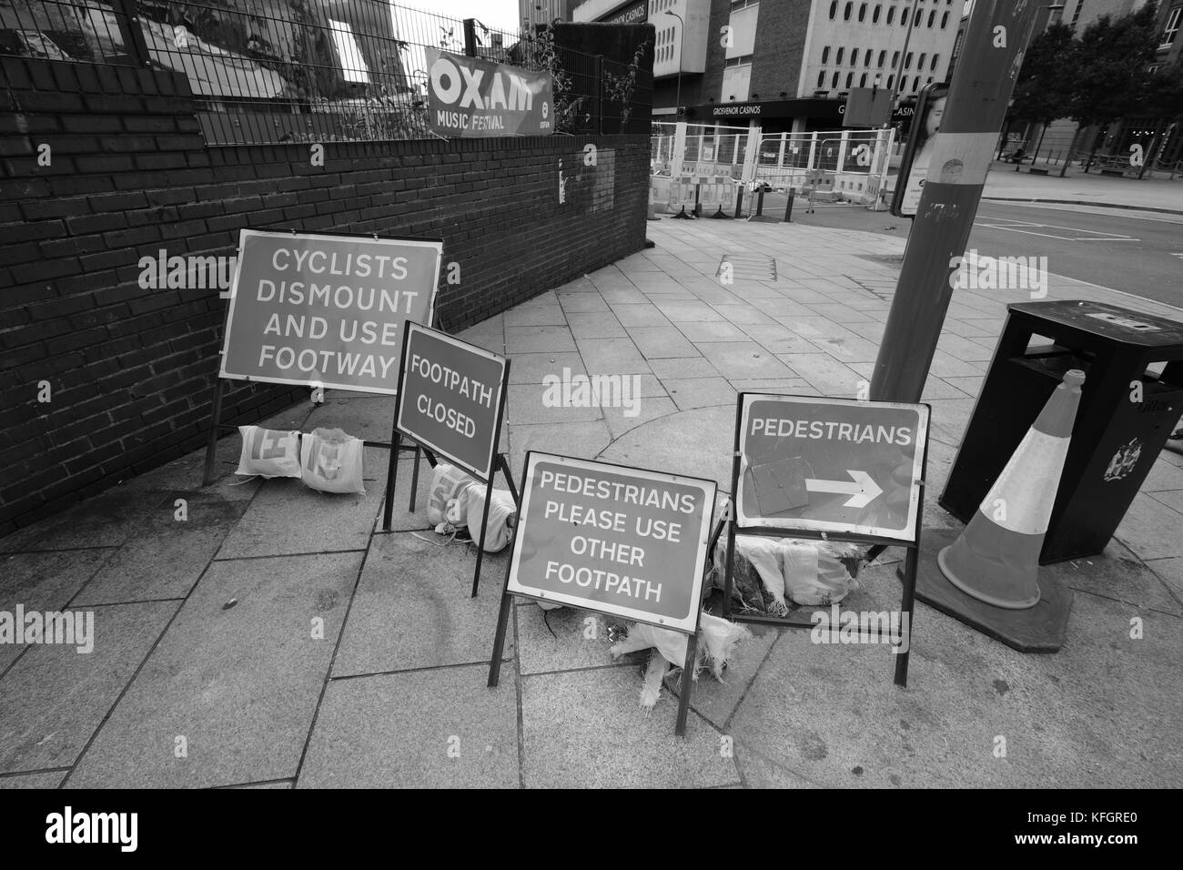Hazard signs Black and White Stock Photos & Images - Alamy