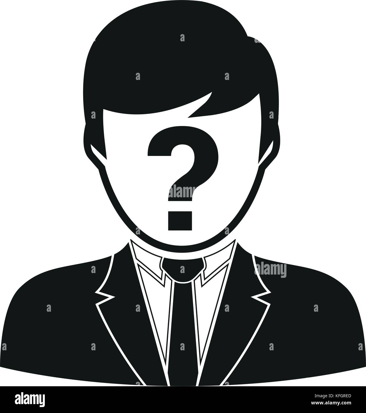 Icon vector politicians question mark for the creative use in graphic ...