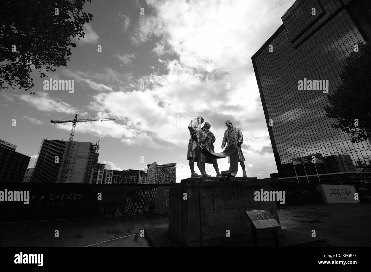 Boulton Murdoch and Watts Bronze Statue by William Bloye Birmingham ...