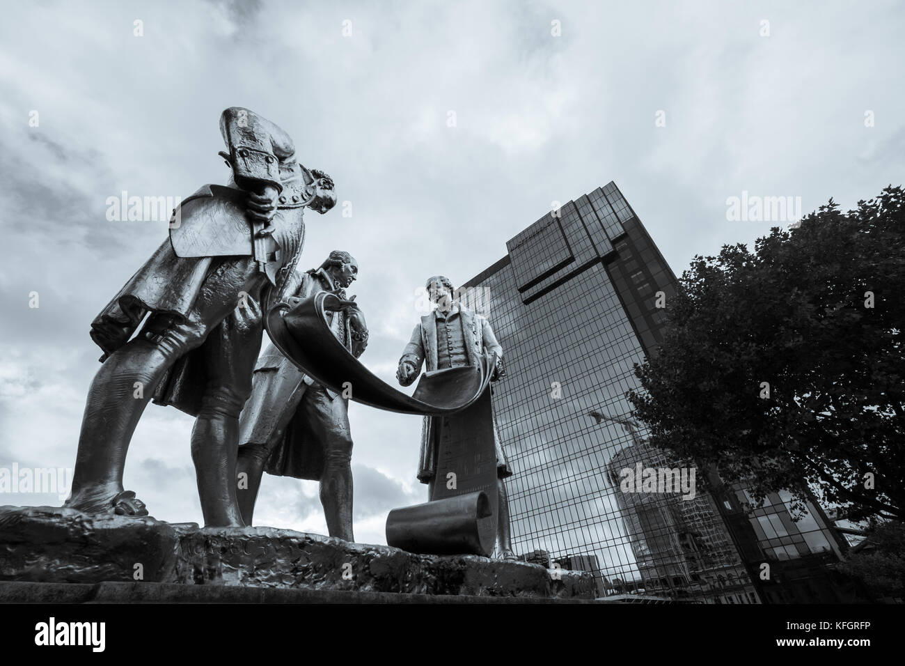 Boulton Murdoch and Watts Bronze Statue by William Bloye Birmingham ...