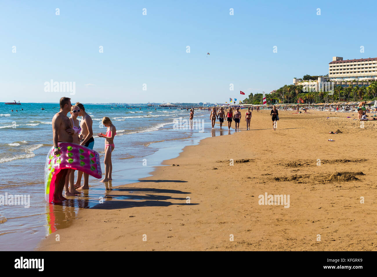 SIDE, TURKEY - 4 OCTOBER, 2017: Coast of Side in Turkey beaches of ...