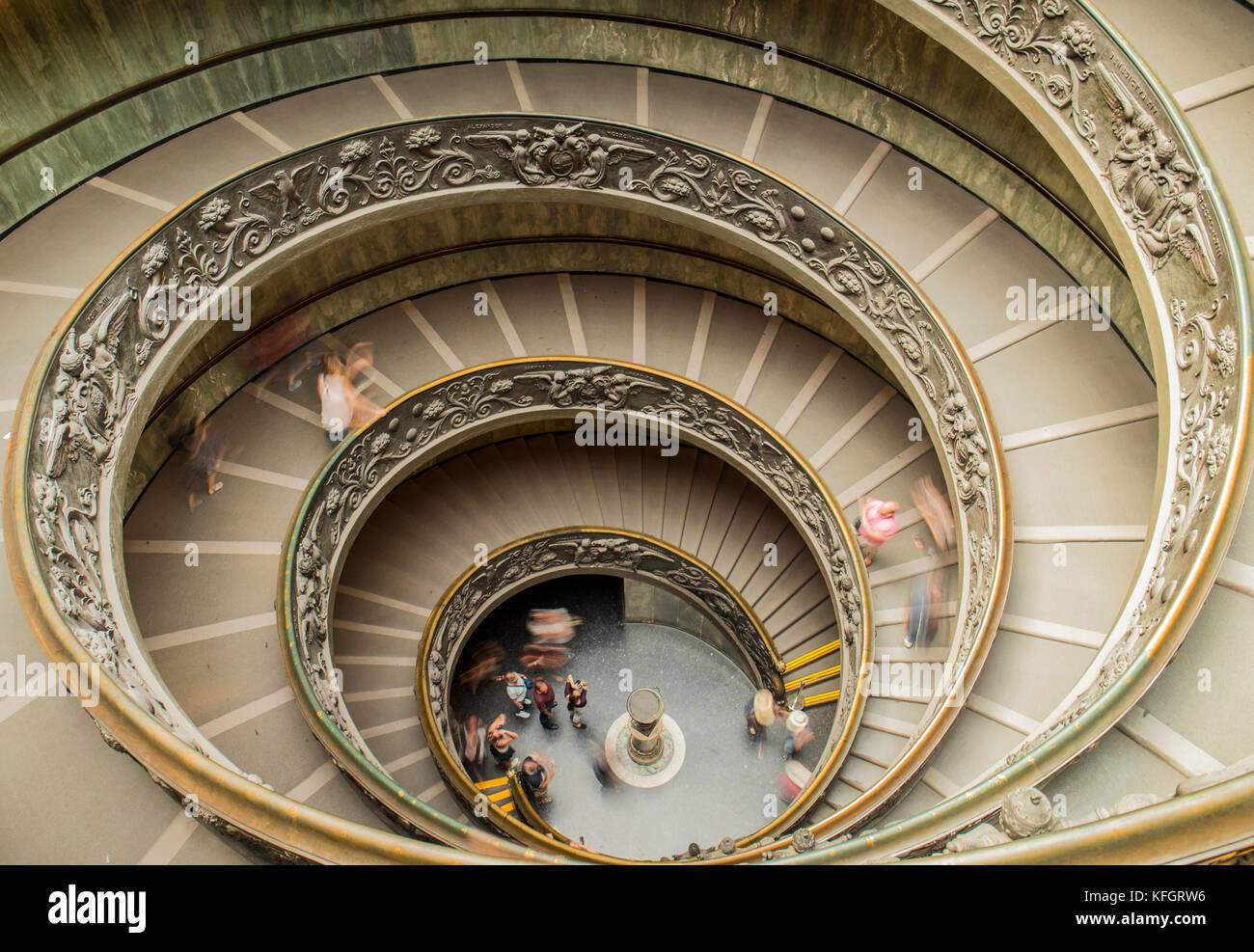 Stairs in the Vatican museum Stock Photo - Alamy