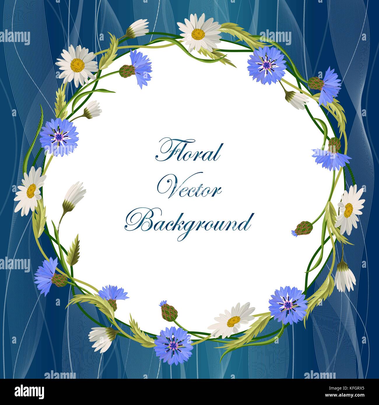 Flower frame wreath hi-res stock photography and images - Alamy