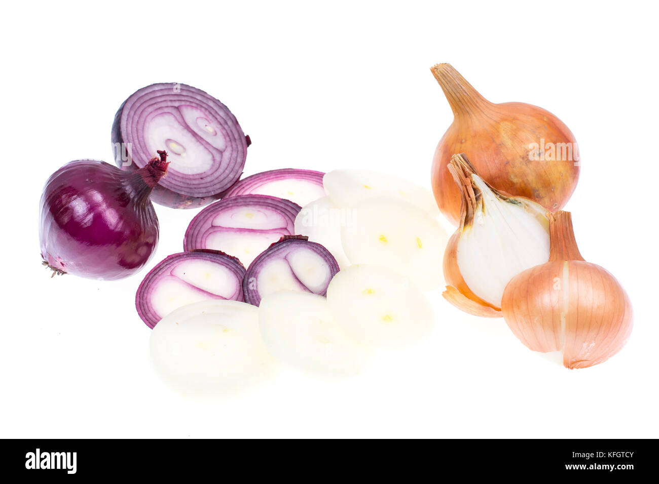 Onions in different colors Stock Photo - Alamy