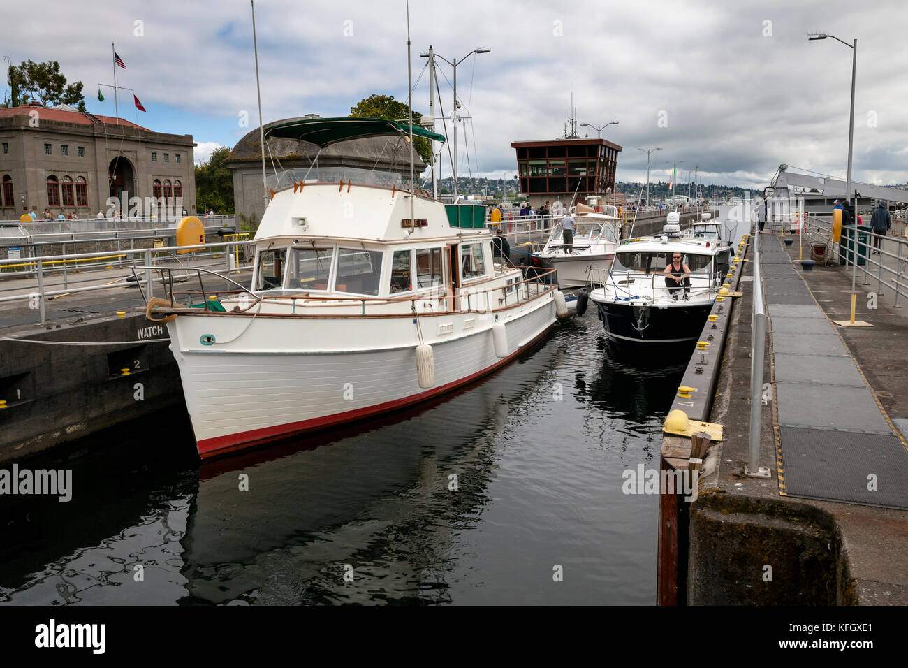 WA14089-00...WASHINGTON - The Hiram M. Chittenden Locks in the Ballard ...