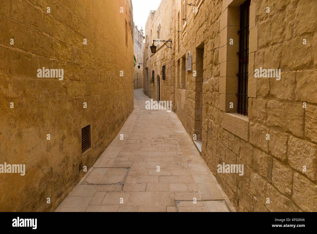 Narrow alley / footpath / passage / foot path in the ancient and ...
