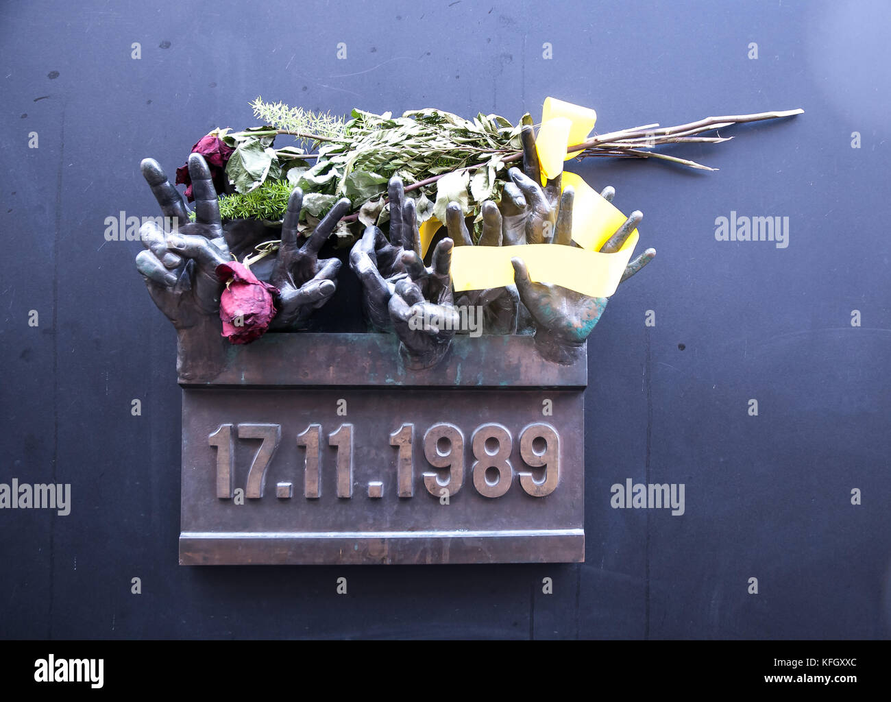 Prague the velvet revolution hi-res stock photography and images - Alamy