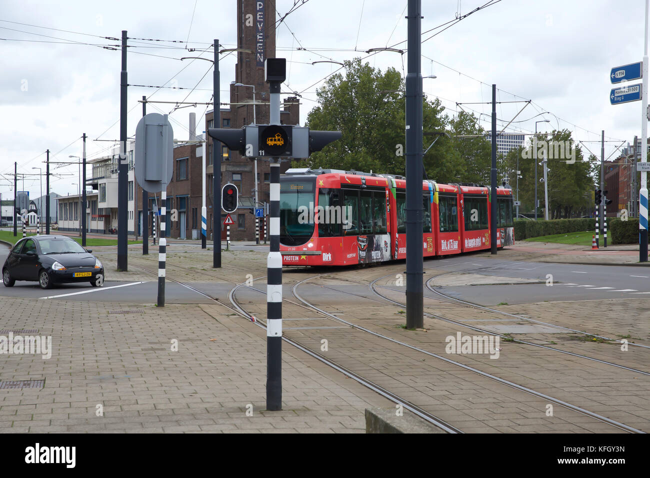 Rotterdam electric tram hi-res stock photography and images - Alamy