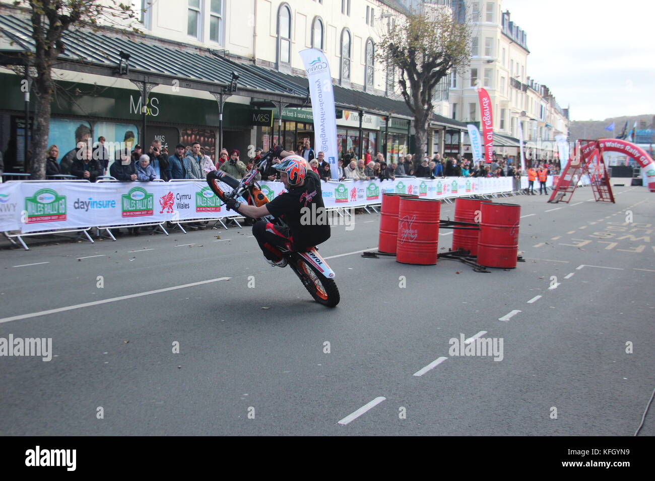Wales Rally GB, rally cars are arriving in Llandudno for the ceremonial ...