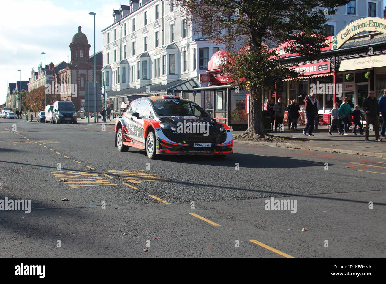Wales Rally GB, rally cars are arriving in Llandudno for the ceremonial ...
