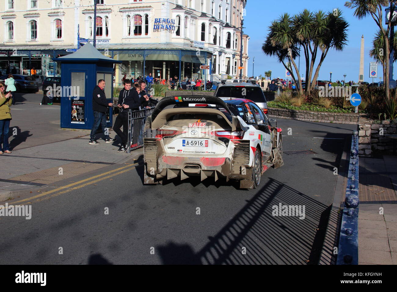 Wales Rally GB, rally cars are arriving in Llandudno for the ceremonial ...