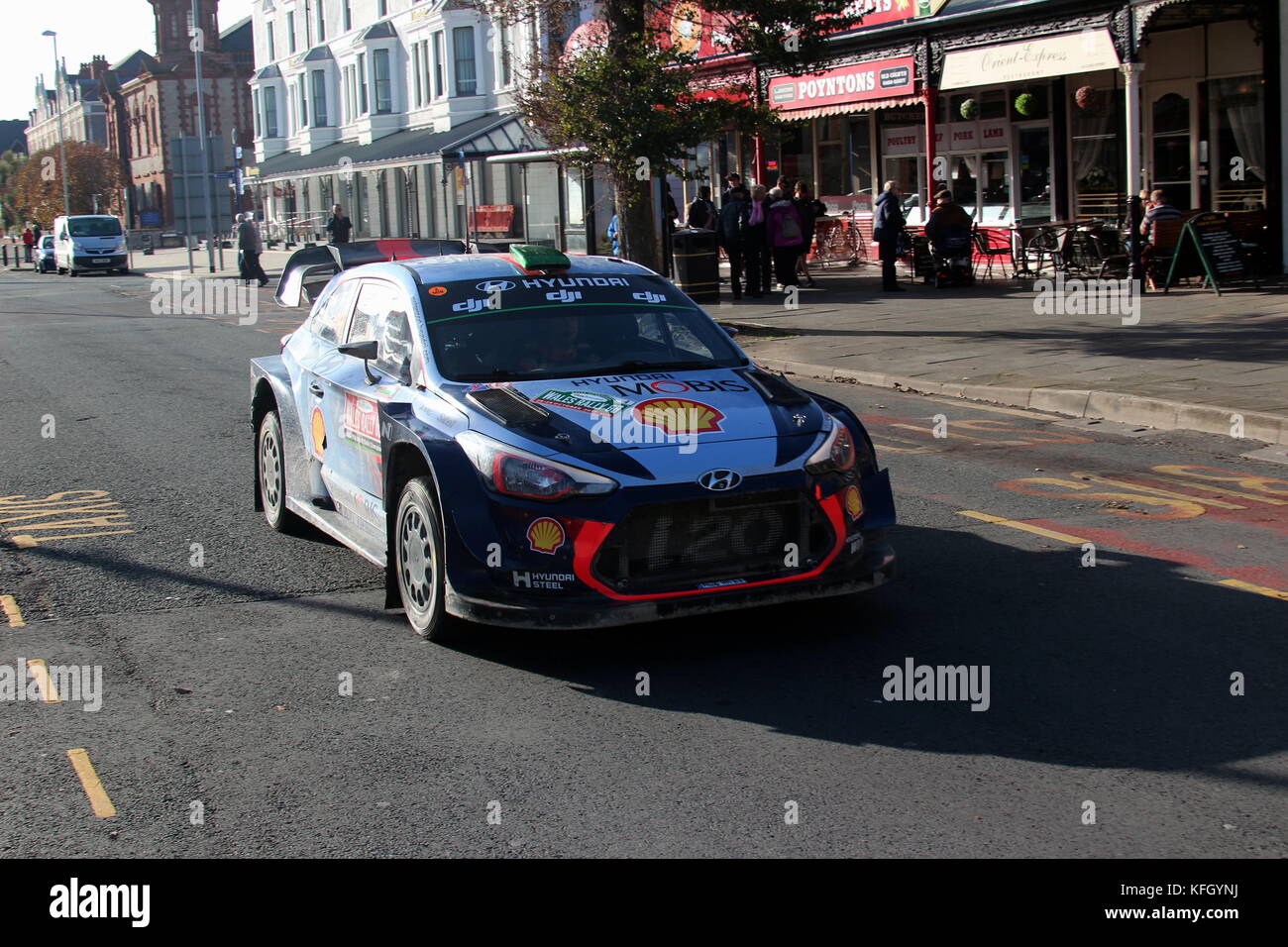 Wales Rally GB, rally cars are arriving in Llandudno for the ceremonial ...