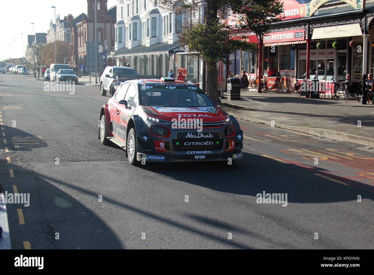Wales Rally GB, rally cars are arriving in Llandudno for the ceremonial ...