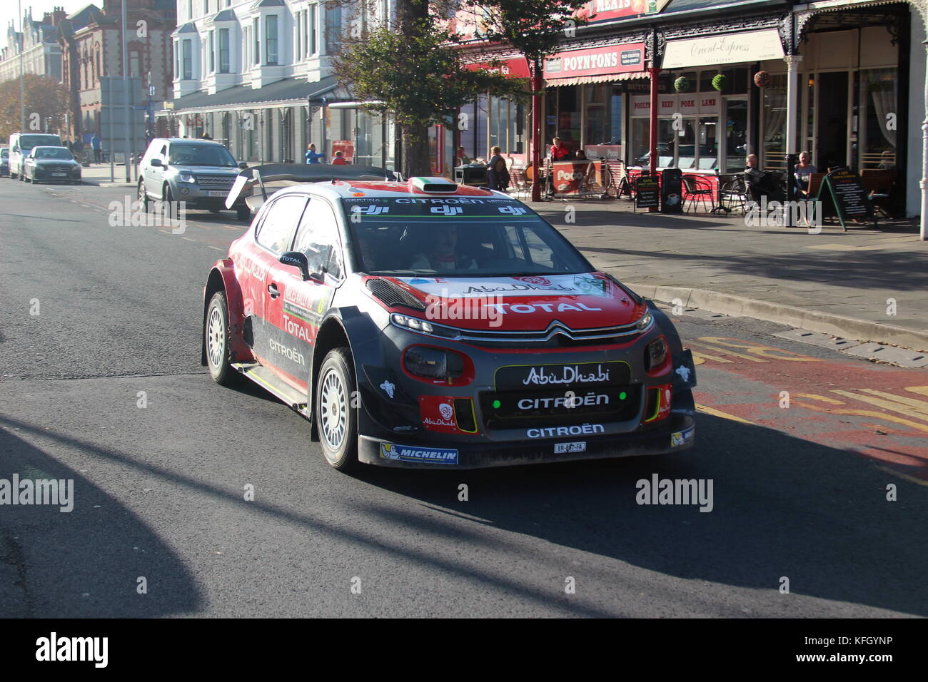 Wales Rally GB, rally cars are arriving in Llandudno for the ceremonial ...