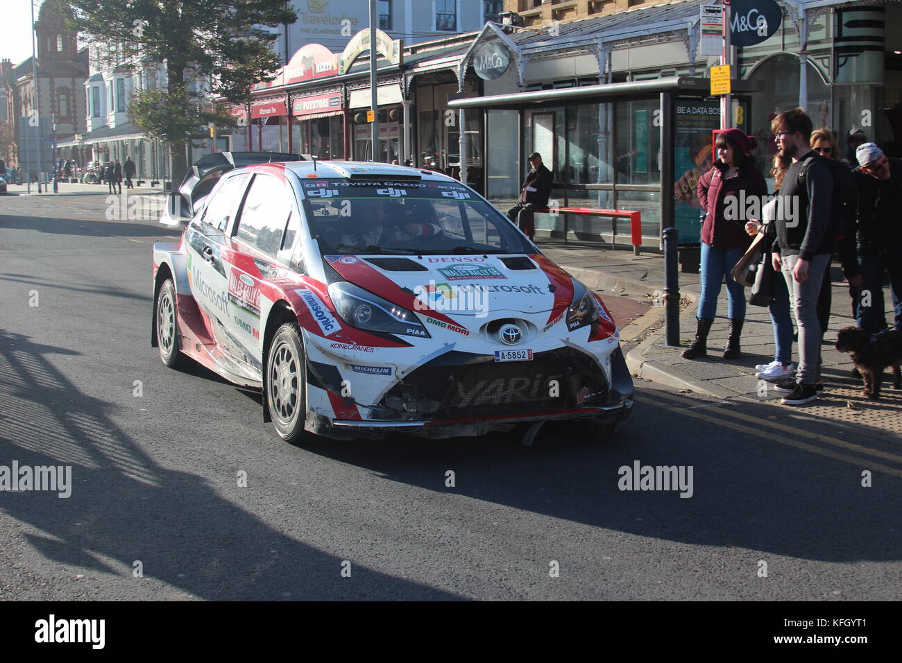 Wales Rally GB, rally cars are arriving in Llandudno for the ceremonial ...