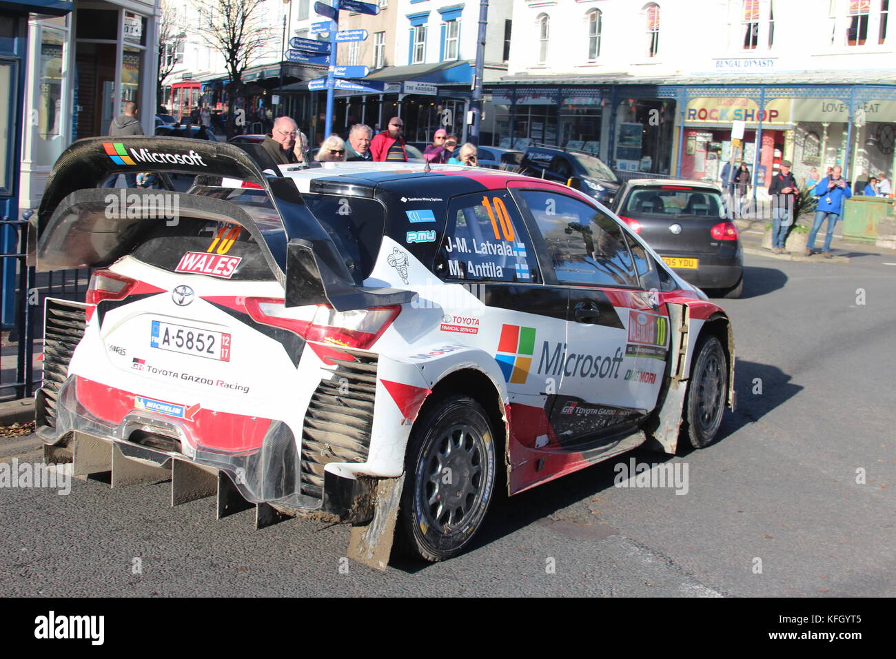 Wales Rally GB, rally cars are arriving in Llandudno for the ceremonial ...