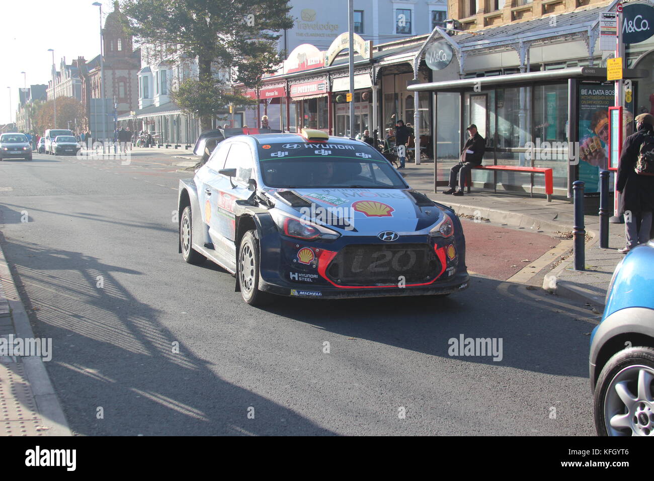 Wales Rally GB, rally cars are arriving in Llandudno for the ceremonial ...