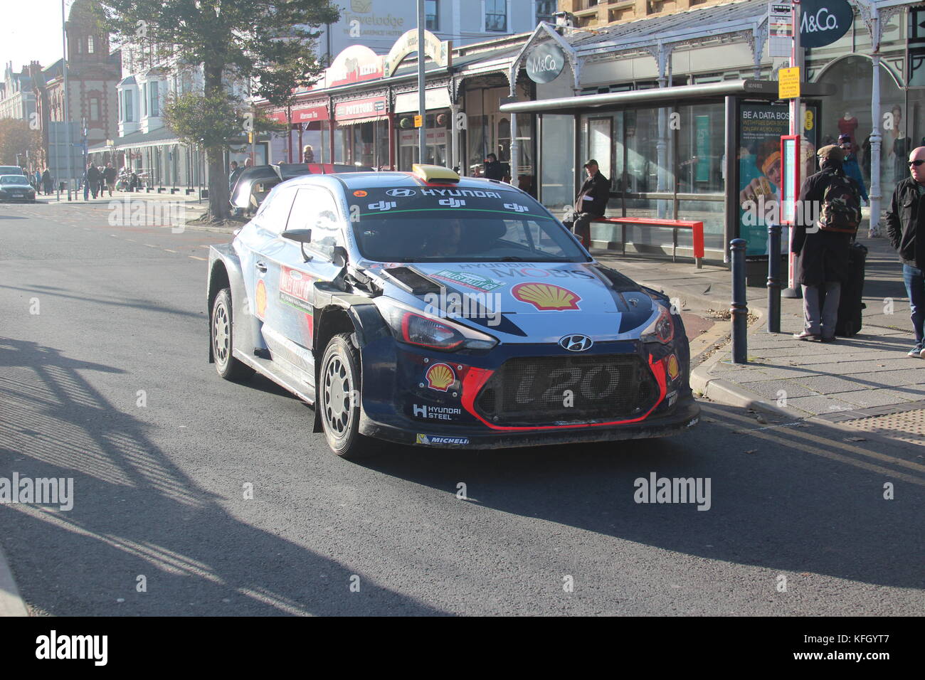 Wales Rally GB, rally cars are arriving in Llandudno for the ceremonial ...