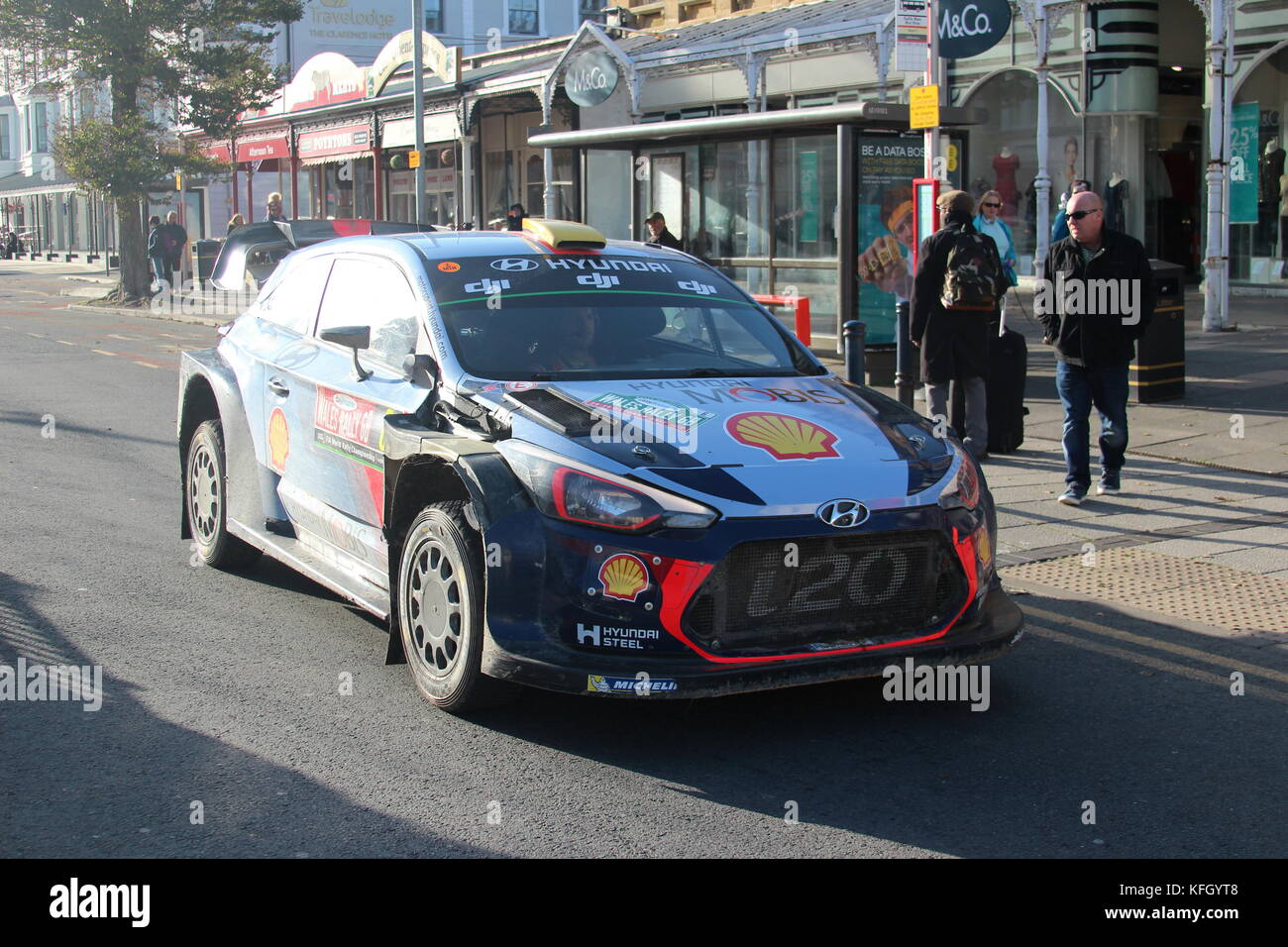 Wales Rally GB, rally cars are arriving in Llandudno for the ceremonial ...