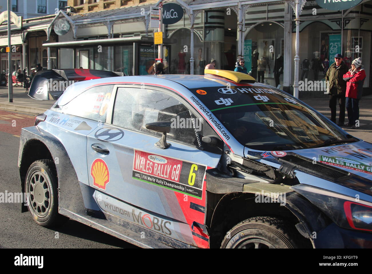 Wales Rally GB, rally cars are arriving in Llandudno for the ceremonial ...