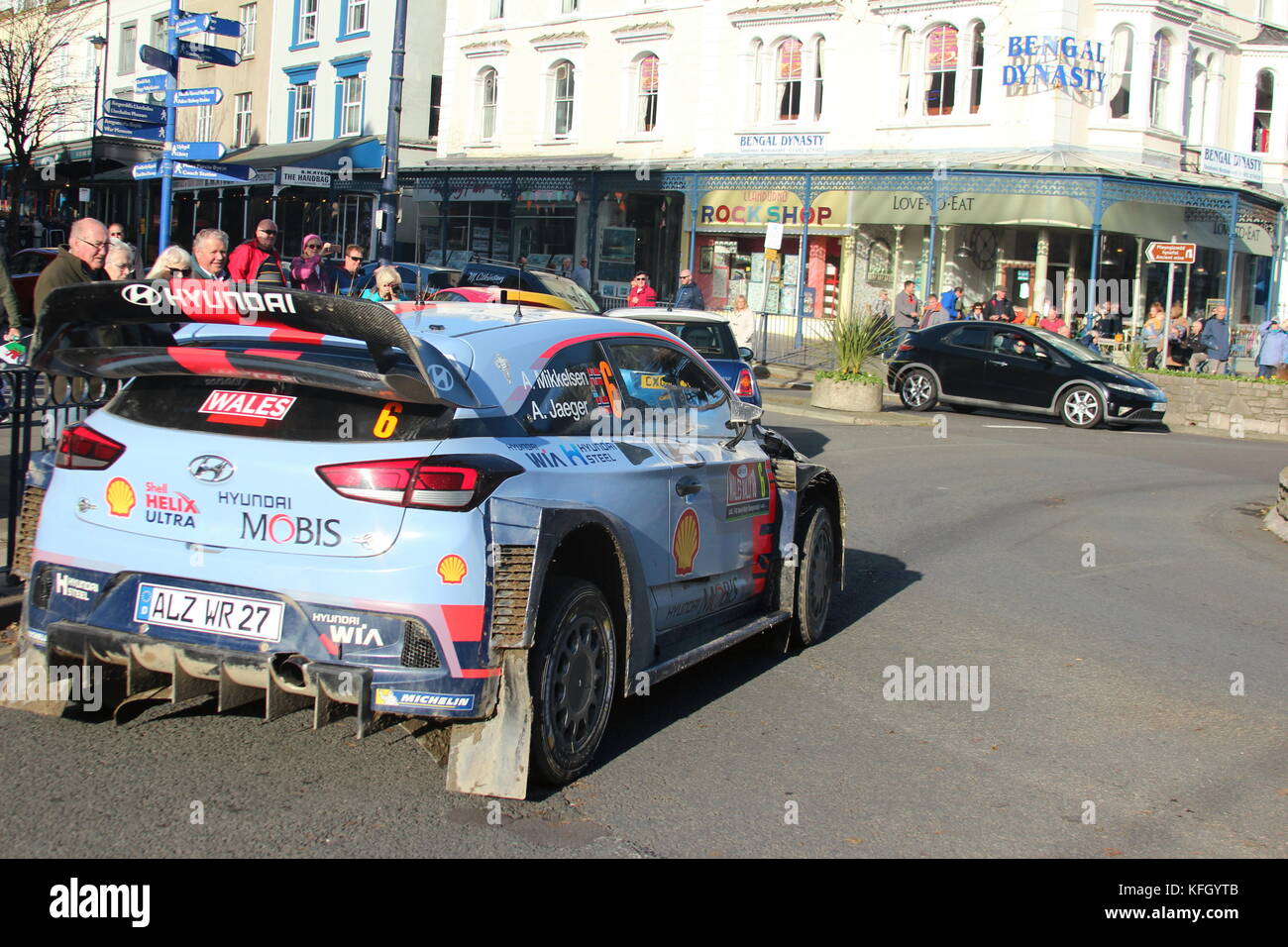Wales Rally GB, rally cars are arriving in Llandudno for the ceremonial ...