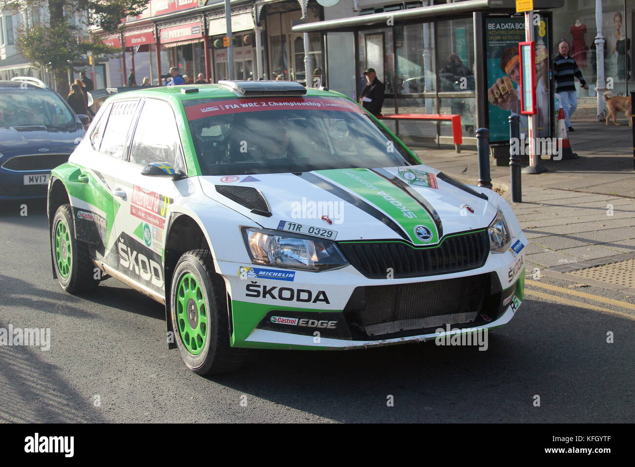 Wales Rally GB, rally cars are arriving in Llandudno for the ceremonial ...