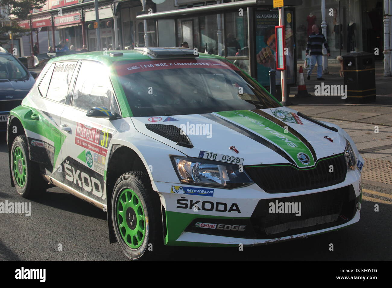 Wales Rally GB, rally cars are arriving in Llandudno for the ceremonial ...