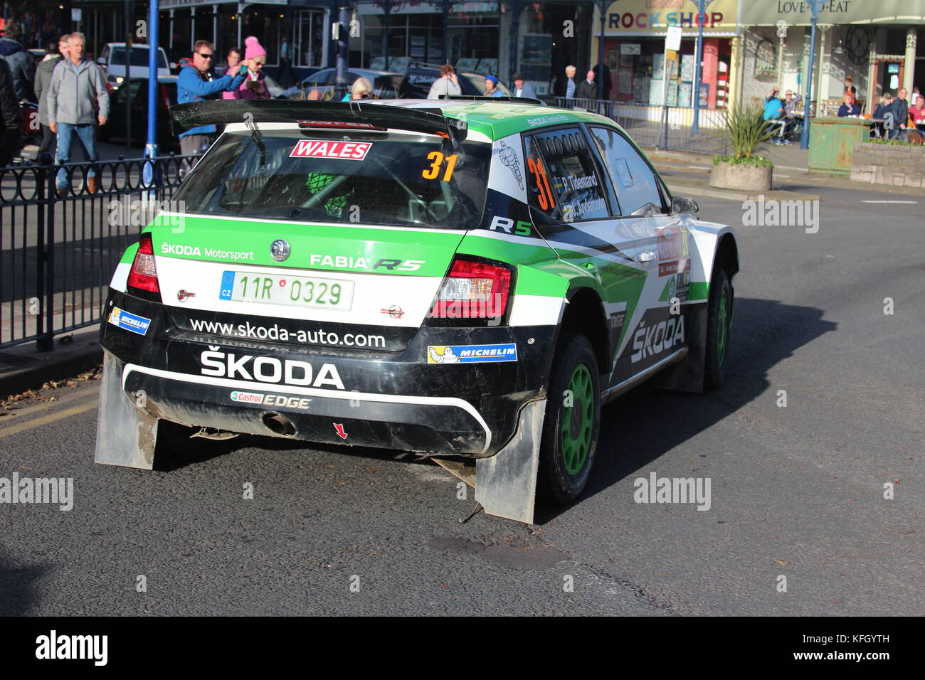 Wales Rally GB, rally cars are arriving in Llandudno for the ceremonial ...