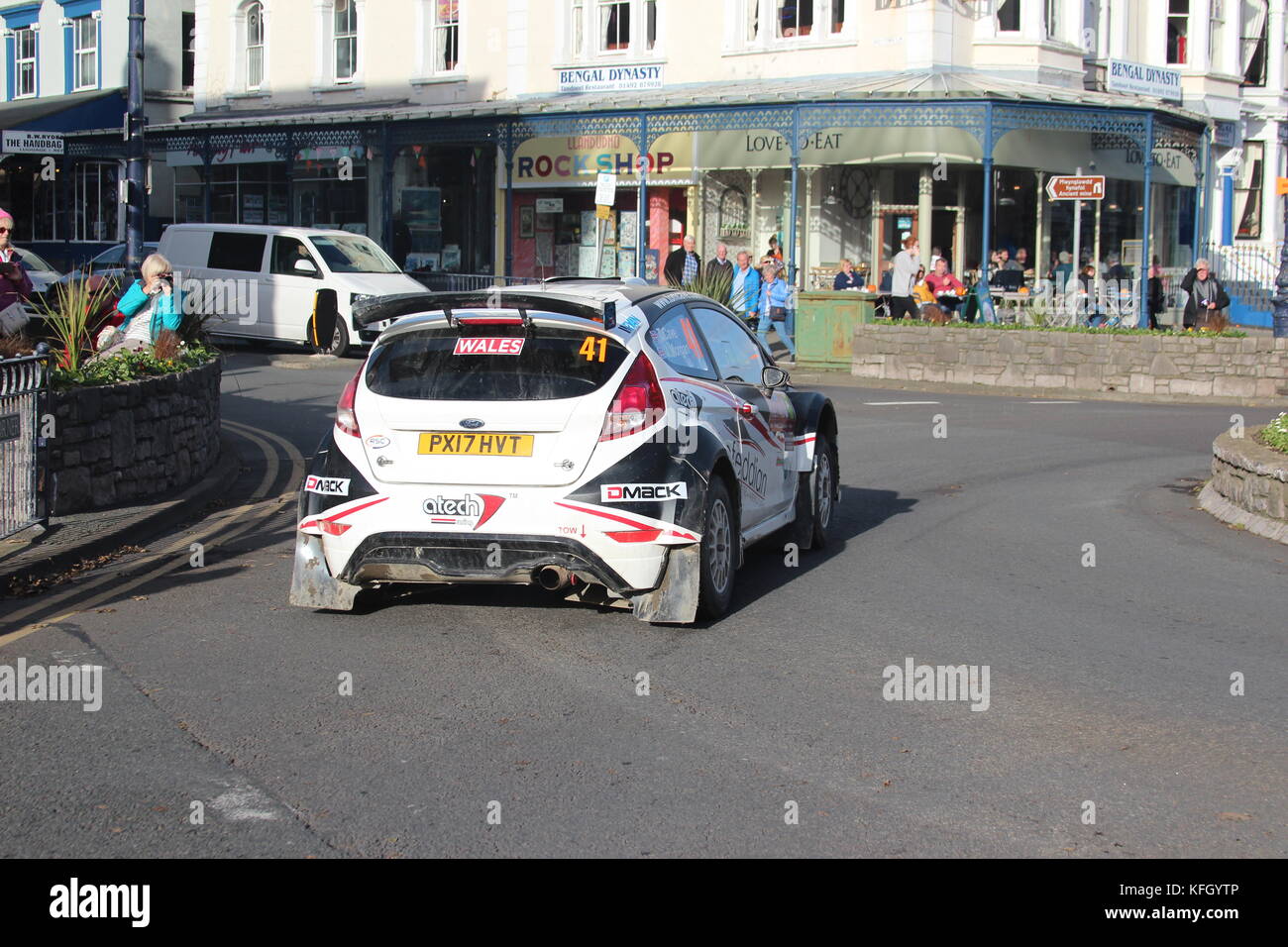 Wales Rally GB, rally cars are arriving in Llandudno for the ceremonial ...