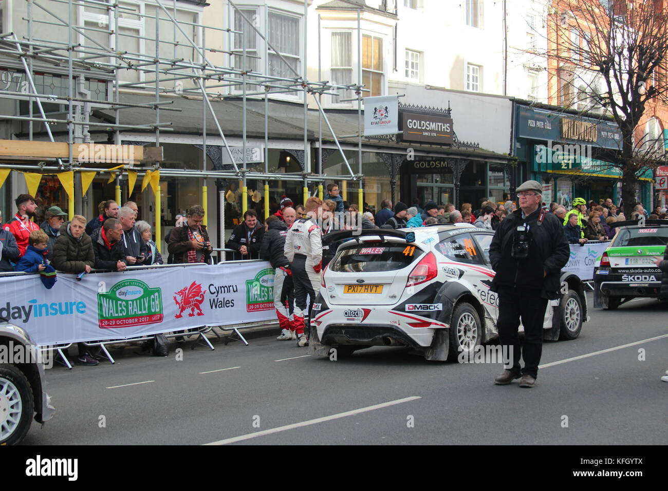 Wales Rally GB, rally cars are arriving in Llandudno for the ceremonial ...