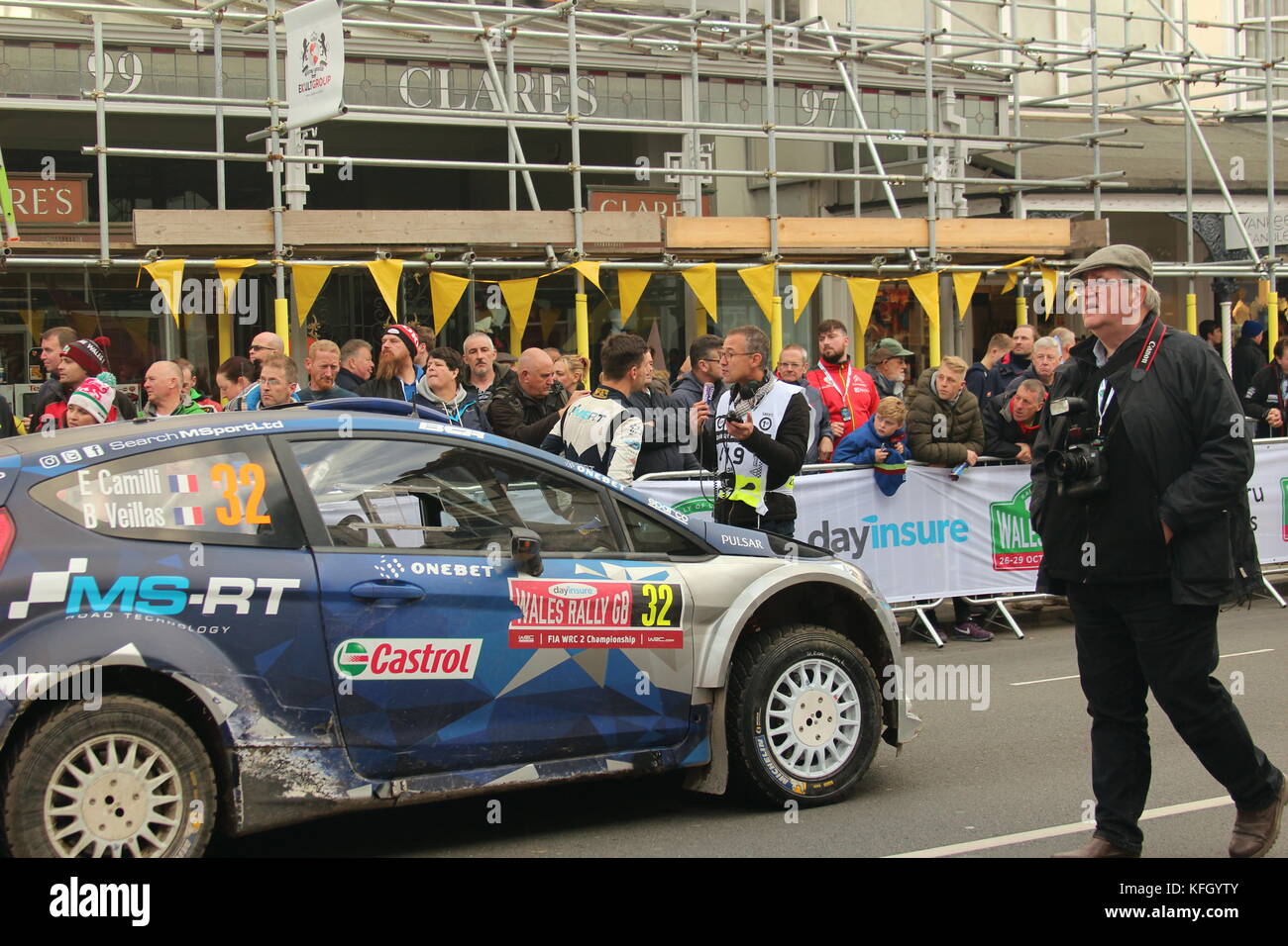 Wales Rally GB, rally cars are arriving in Llandudno for the ceremonial ...
