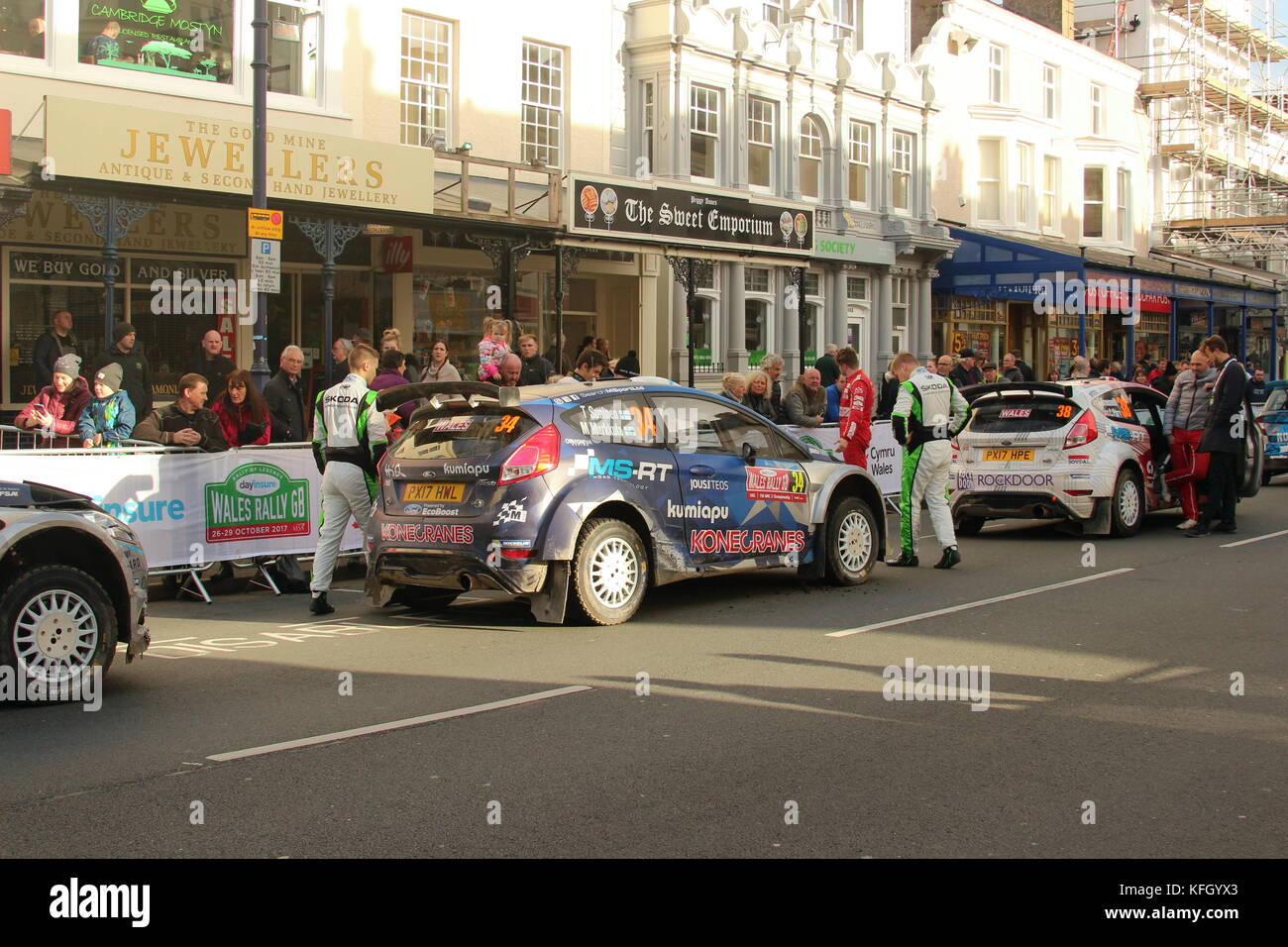 Wales Rally GB, rally cars are arriving in Llandudno for the ceremonial ...