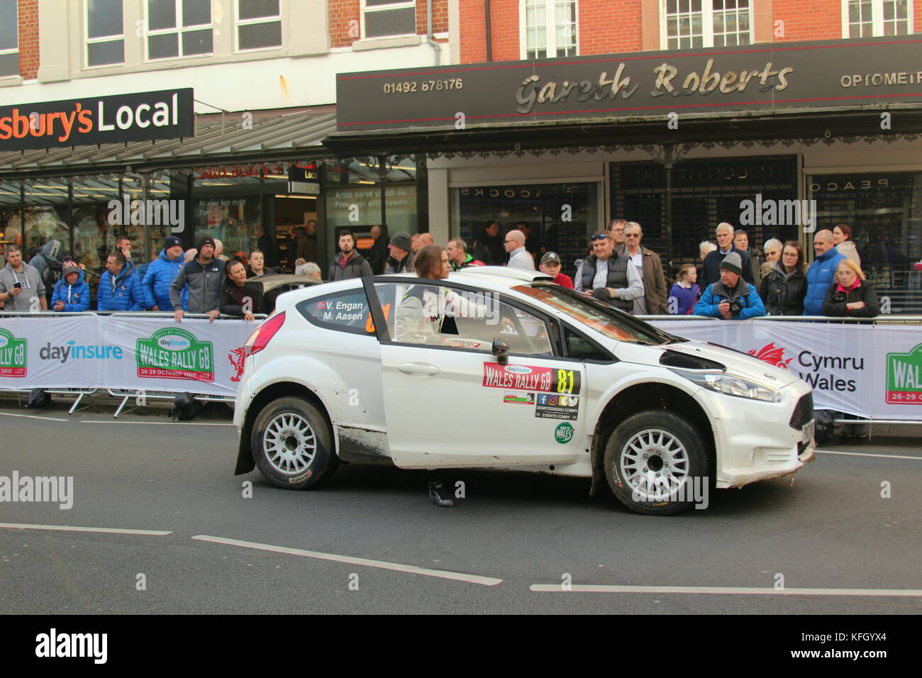 Wales Rally GB, rally cars are arriving in Llandudno for the ceremonial ...