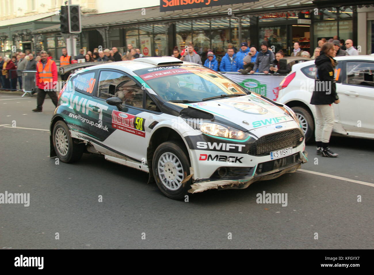 Wales Rally GB, rally cars are arriving in Llandudno for the ceremonial ...