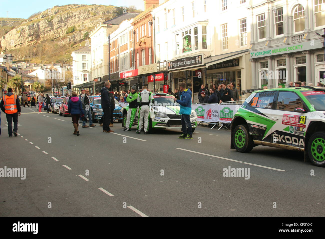 Wales Rally GB, rally cars are arriving in Llandudno for the ceremonial ...